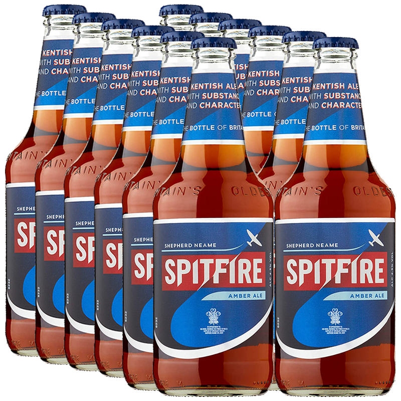 Shepherd Neame Spitfire Amber Ale 4.5% 500ml - 12 Pack – Union Jack's ...
