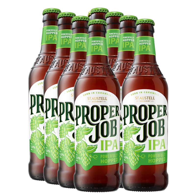 St Austell Proper Job Cornish IPA 500ml - 8 Pack – Union Jack's Alcohol