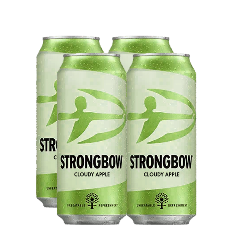 Strongbow Cloudy Apple Cider 440ml - 4 Pack – Union Jack's Alcohol