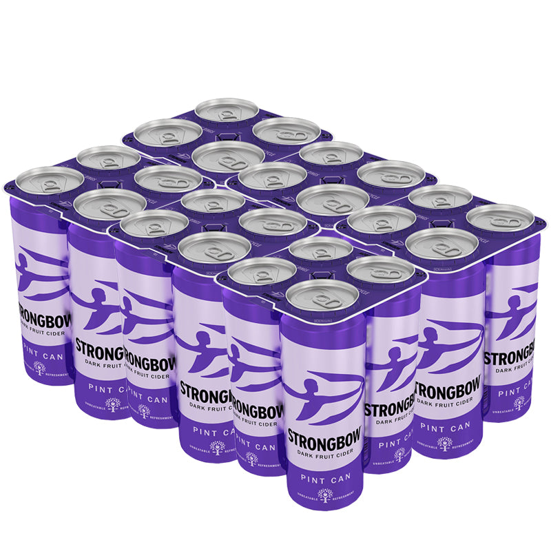 Strongbow Dark Fruit Cider Pint Can 568ml - 24 Pack – Union Jack's Alcohol