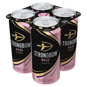 Strongbow Rose Cider Can 440ml - 4 Pack – Union Jack's Alcohol